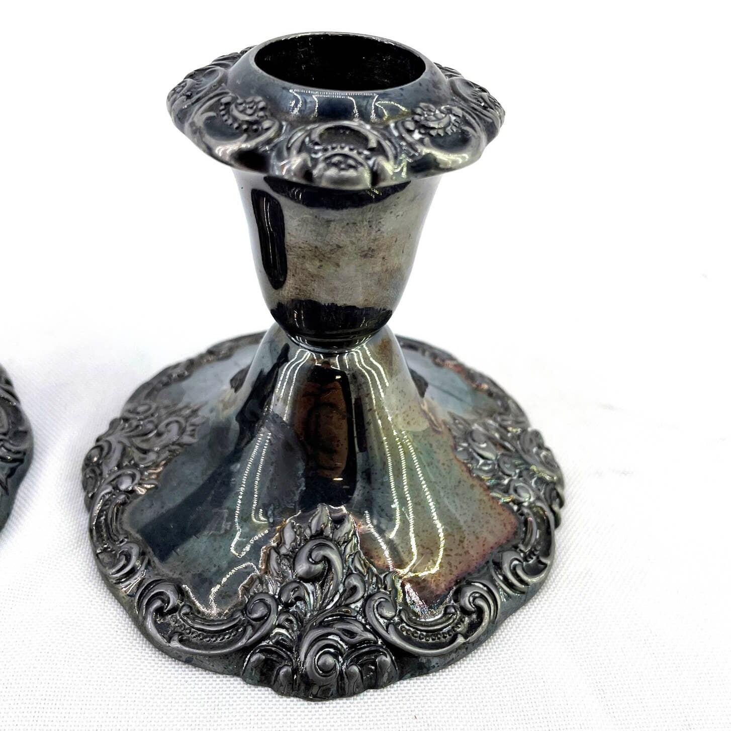 Vintage Baroque by Wallace Heavy Candle Stick Holders 750 - Etsy