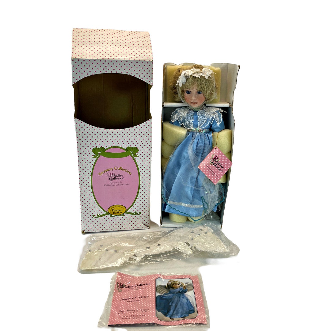 Paradise Galleries Treasury Collection Porcelain Doll Angel Of Peace