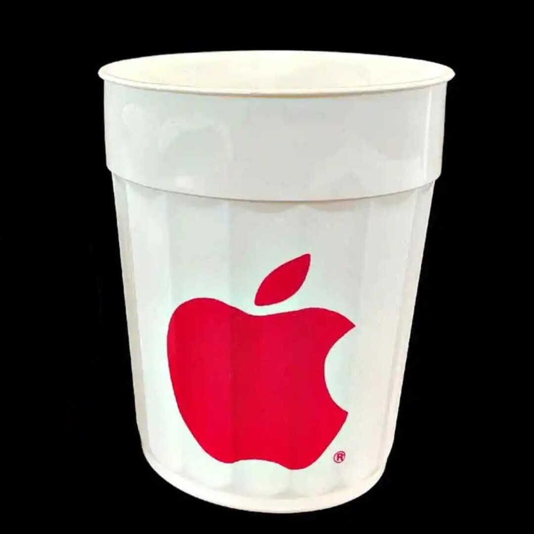 Vintage 80s/90s Apple Computer Red Logo Employee Promo Plastic 22oz ...