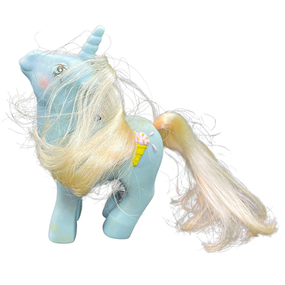 Vintage G1 1987 Y6 My Little Pony Coco Berry 3D Ice Cream Cone Unicorn ...