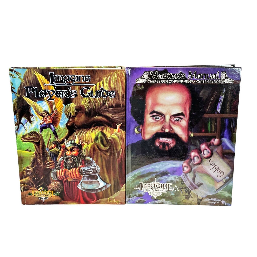 Vintage 1997 1998 Imagine RPG Masters Manual and Players Guide Book Set ...