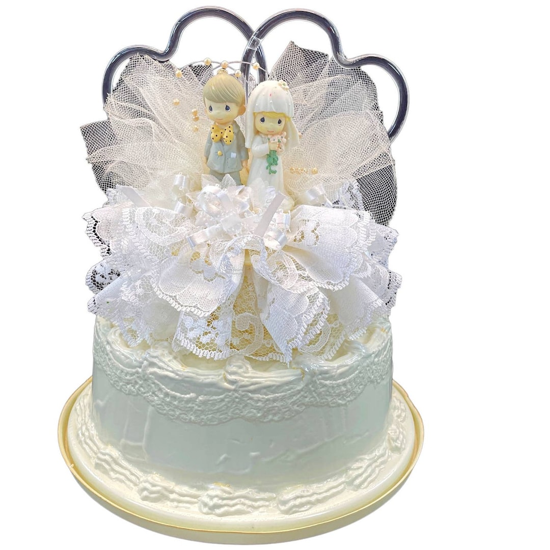 NEW Vintage Classic Precious Moments Cake Topper Wedding Lace - Etsy
