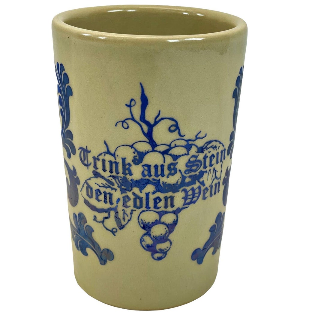 Vintage German Burg Cochem Ceramic Cup Mug 'Trink aus Stein den edlen ...
