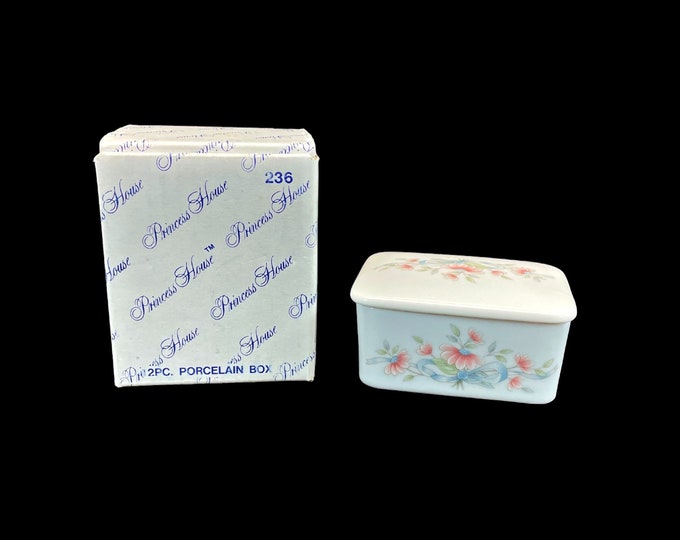 Princess House Porcelain Trinket Box #236 Heritage Blossom NIB Vintage ...
