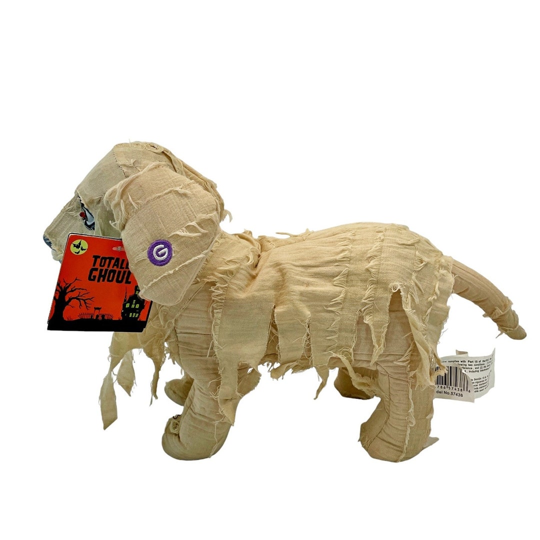 Gemmy Totally Ghoul Mummy Dog Animated Halloween Figure Toy Jumps Works ...
