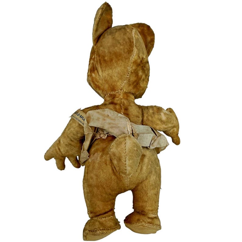 Vintage 1948 Gund Lulu Belle Walt Disney Bongo Bear Stuffed Animal Doll ...