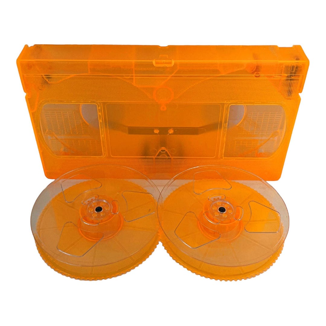 VHS is LIFE Orange Transparent Color VHS Shell W/ Matching Spools - No ...
