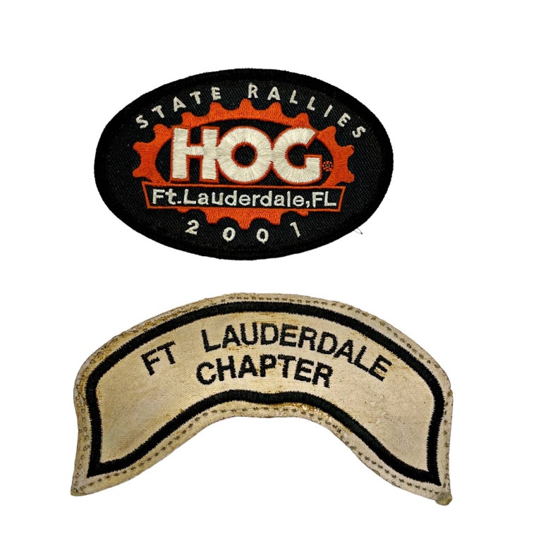 Harley Davidson H.O.G. Owner Group Patch Ft. Lauderdale Chapter Set of ...
