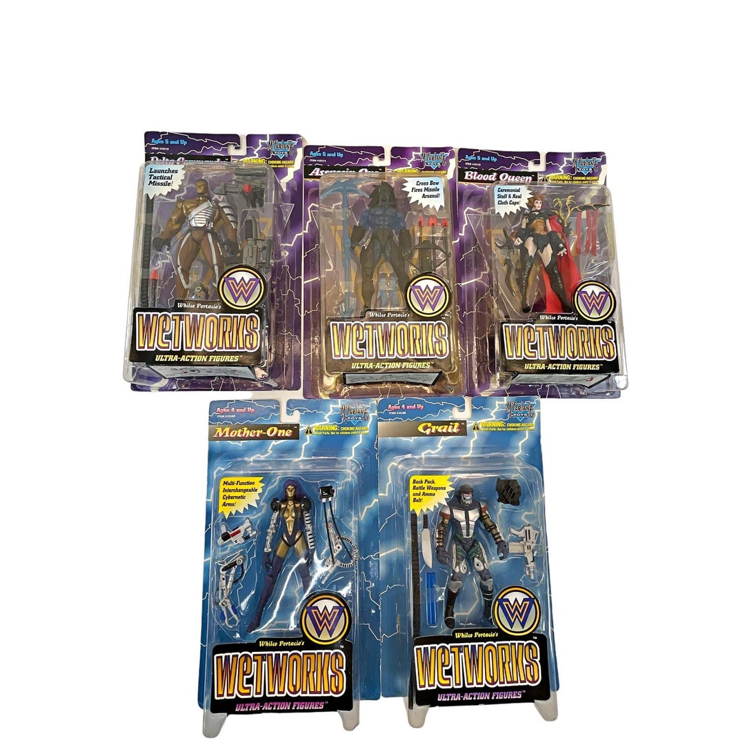 Lot of 5 1996/1997 Vintage Spawn Action Figures Mcfarlane Wetworks NIB ...