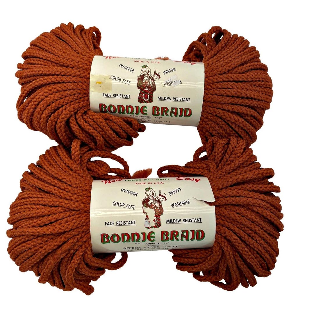 Vintage Bonnie Braid Macrame Craft Cord, 120 Yds Total - 70s Orange - Etsy