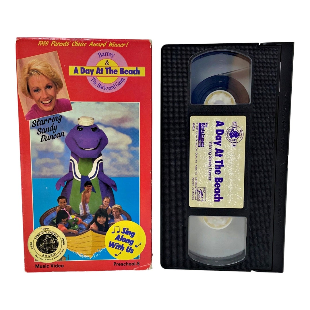 Barney VHS A Day at the Beach 1988 Original Release Vintage HTF - Etsy