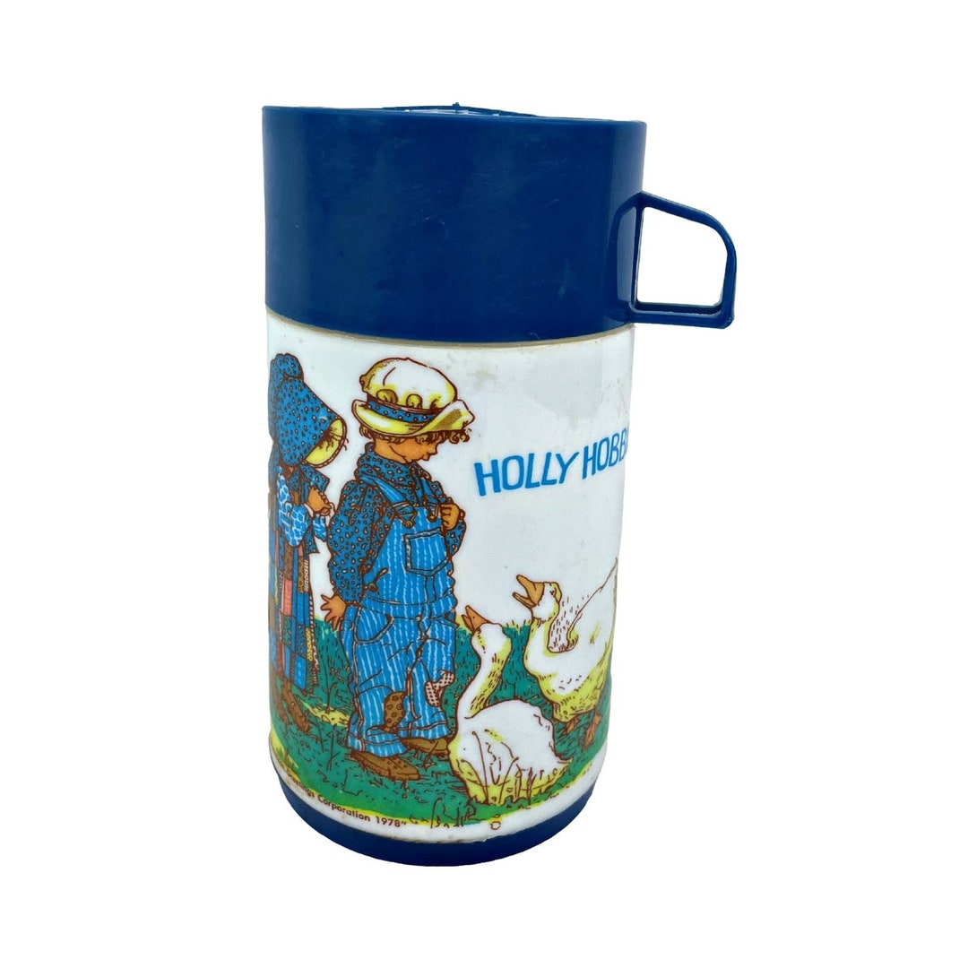 Vintage Holly Hobbie Robby 1978 Aladdin Thermos Blue American Greetings ...