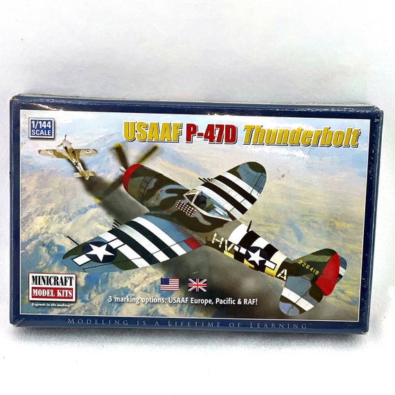 USAAF P47-D Thunderbolt Model Kit 1:144 Scale Plane Minicraft - Etsy