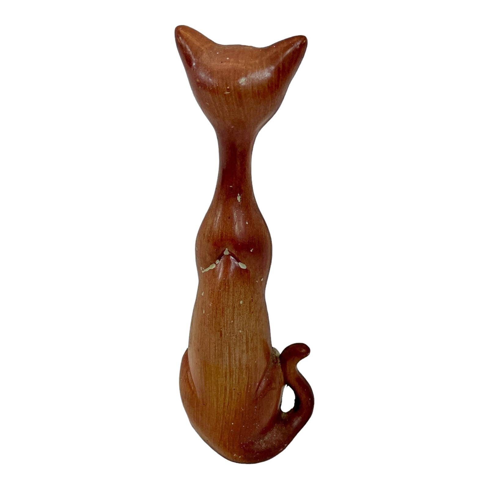 Vintage Long Neck Cat MCM Mid Century Hand Painted Statue - Etsy