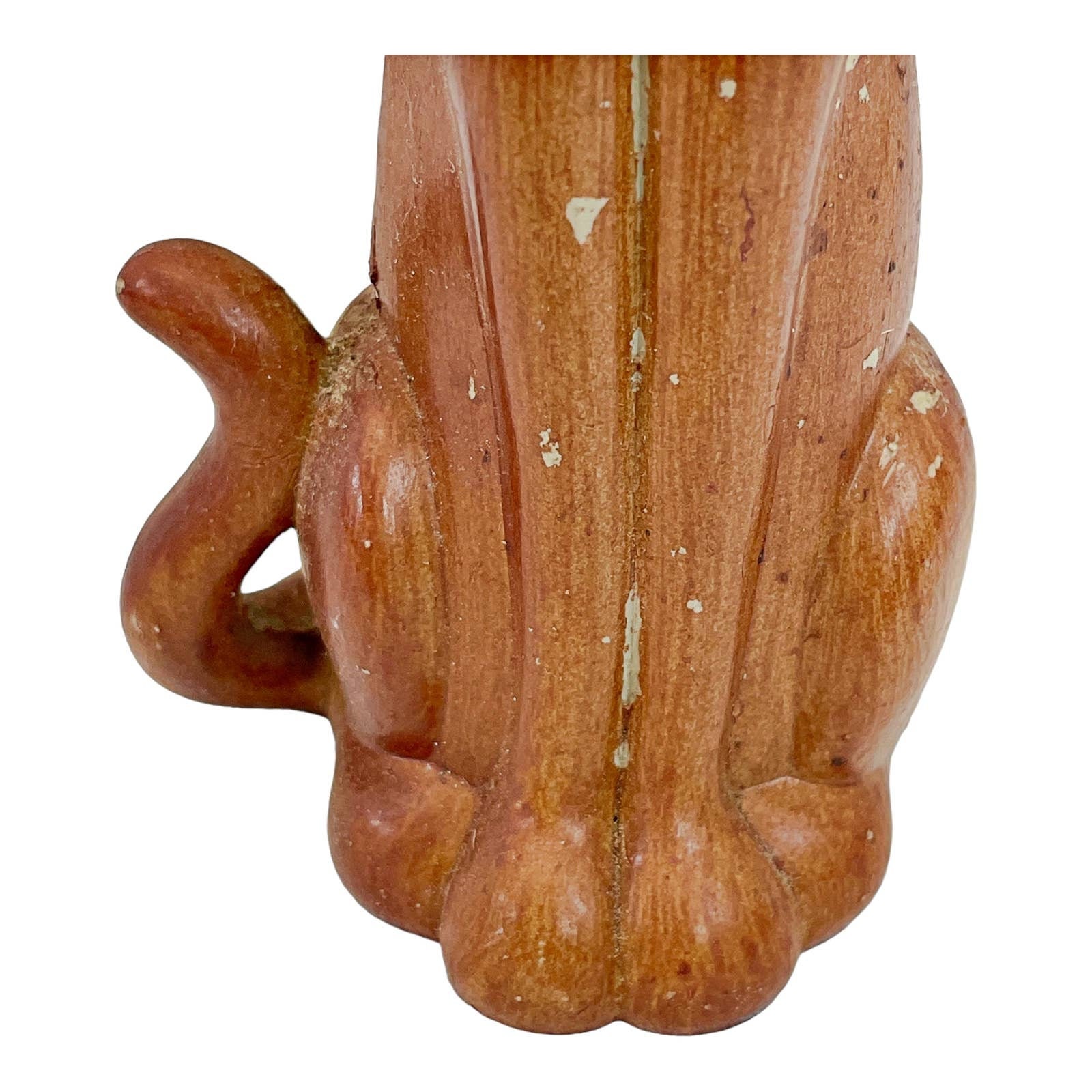 Vintage Long Neck Cat MCM Mid Century Hand Painted Statue - Etsy