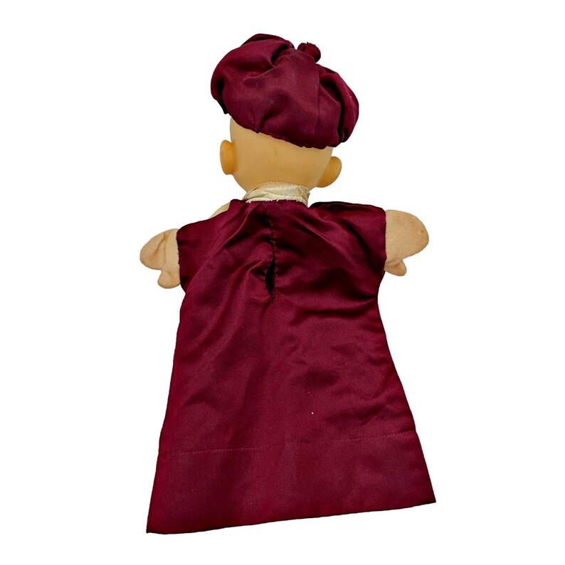 Vintage 1950's 60's Hand Puppet French Painter Artist Rubber Face Doll ...