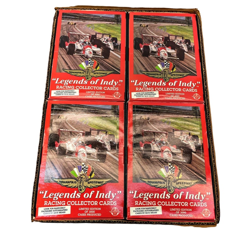1992 Legends of Indy Racing Collector Cards Factory Case 12 Boxes of 36 ...