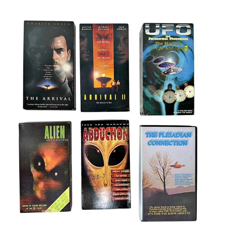 Lot of (6) Alien UFO VHS Tapes - Documentary Abduction Alien the ...