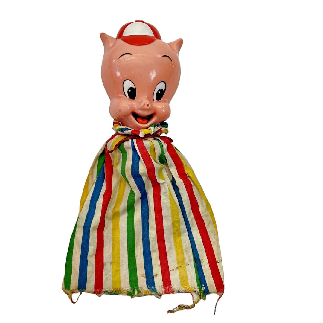 Vintage 1960s WB Looney Tunes Porky Pig 1950's Hand Puppet RARE - Etsy