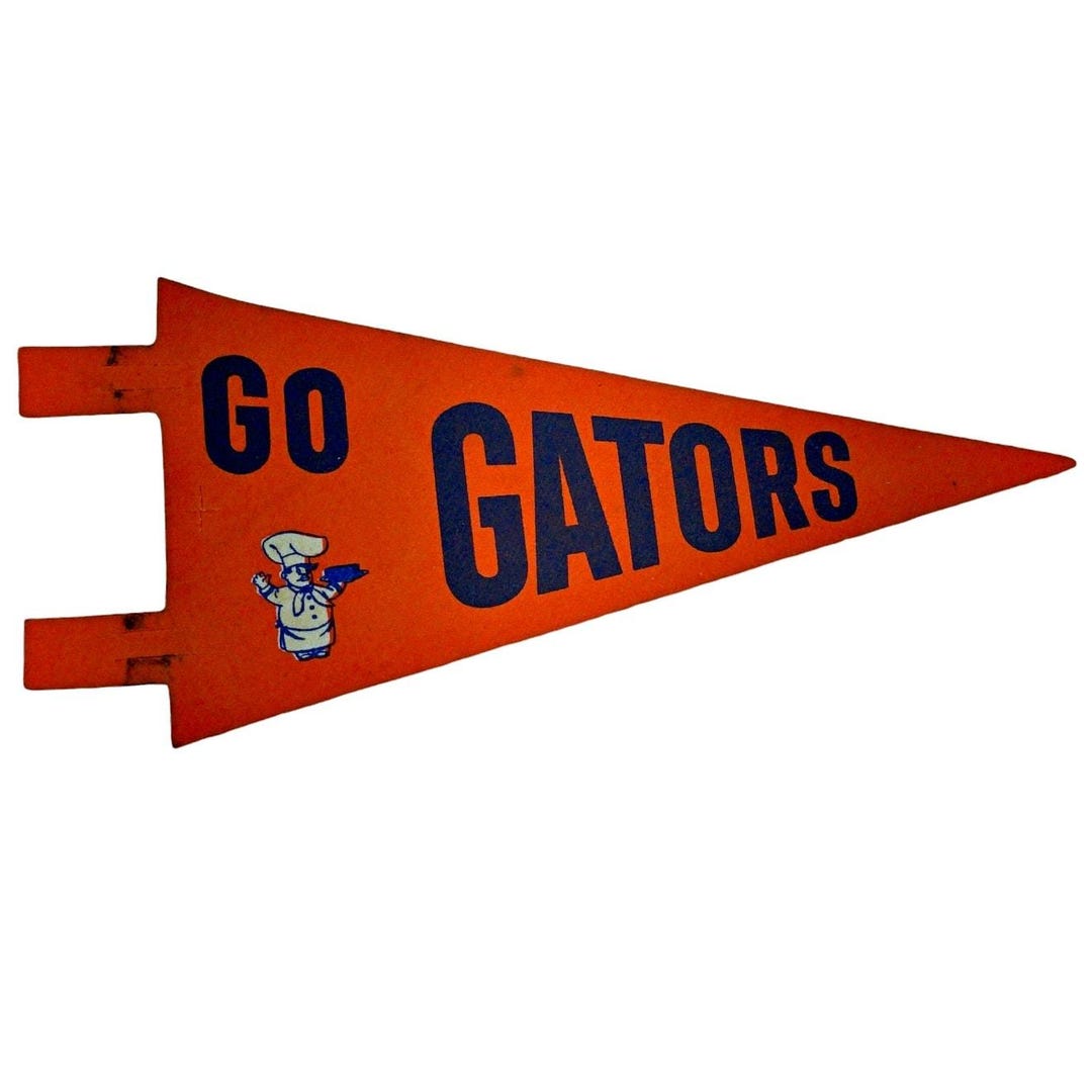 RARE Vintage University of Florida UF Gators NCAA Felt 8 Mini Pennant ...