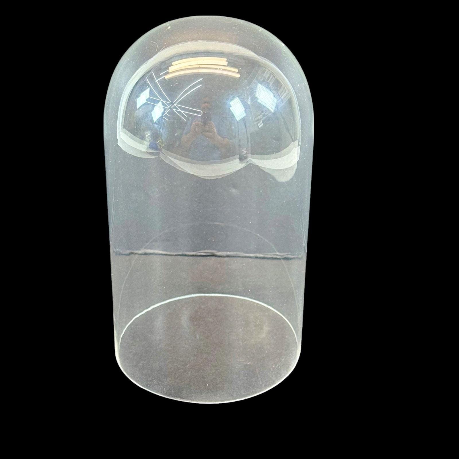 Vintage Small Anniversary Clock Glass Dome 8" X 4.5" - Etsy