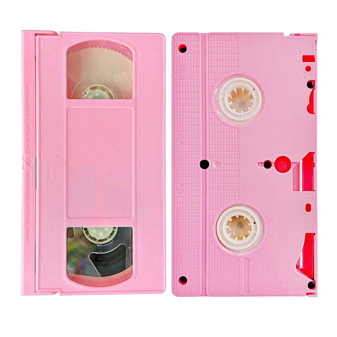 VHS is LIFE "bubblegum Pink" VHS Shell W/ T-130 Tape - Etsy
