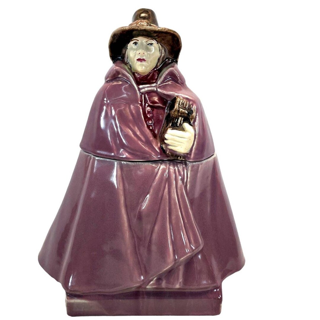 RARE Vtg Pilgrim Colonial Quaker Ceramic 11" Cookie Jar Thanksgiving ...