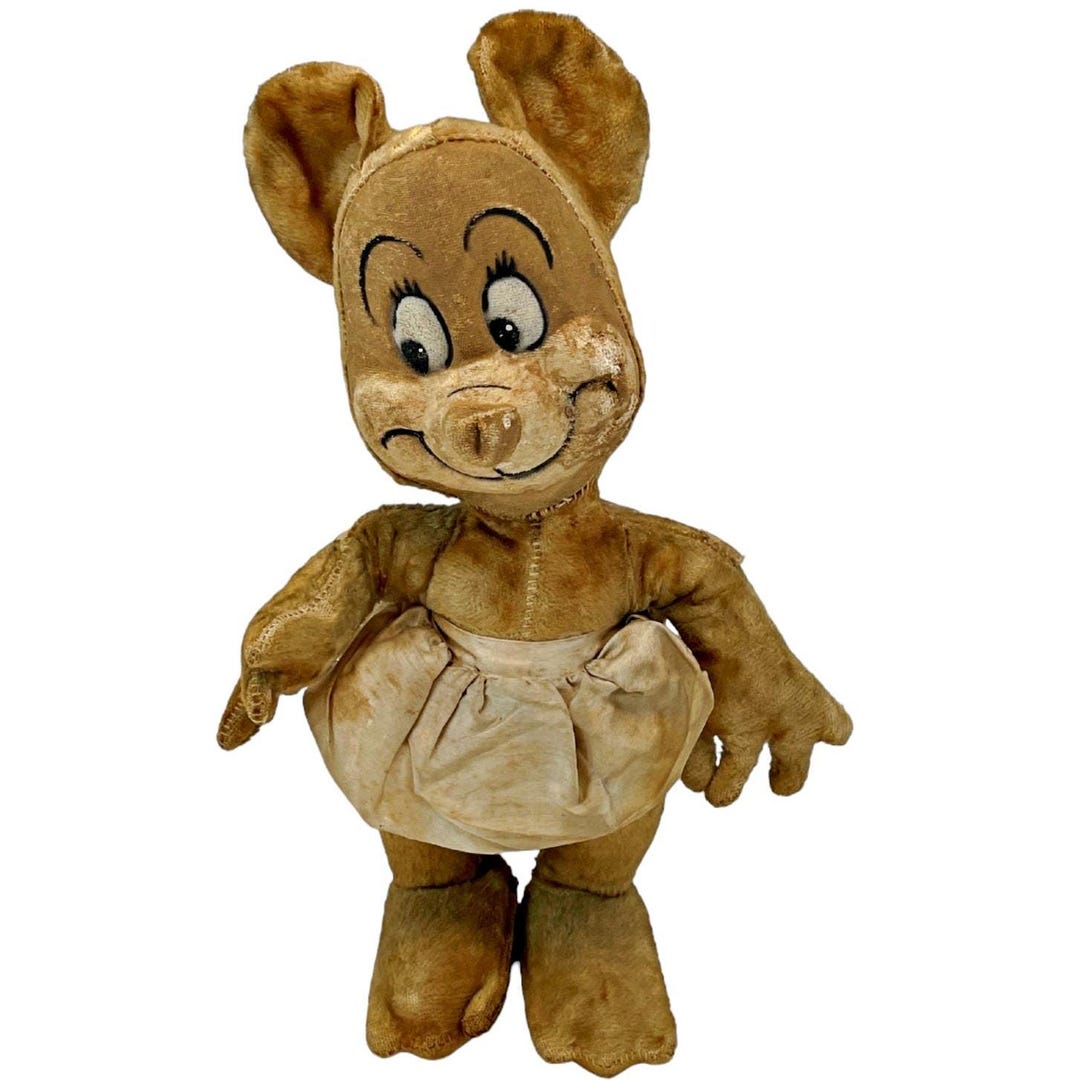 Vintage 1948 Gund Lulu Belle Walt Disney Bongo Bear Stuffed Animal Doll ...