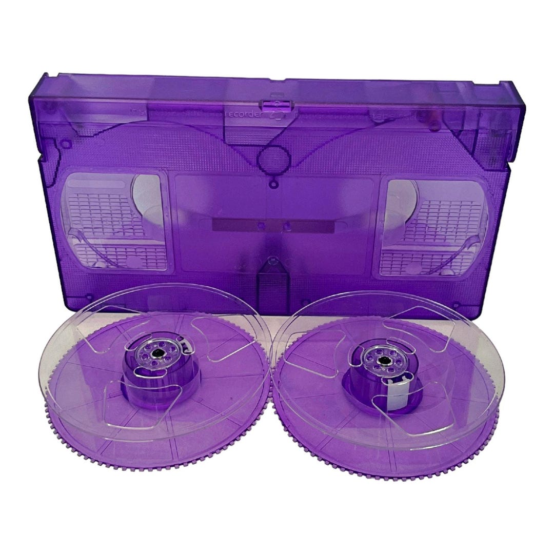 VHS is LIFE Purple Transparent Color VHS Shell W/ Matching Spools - No ...