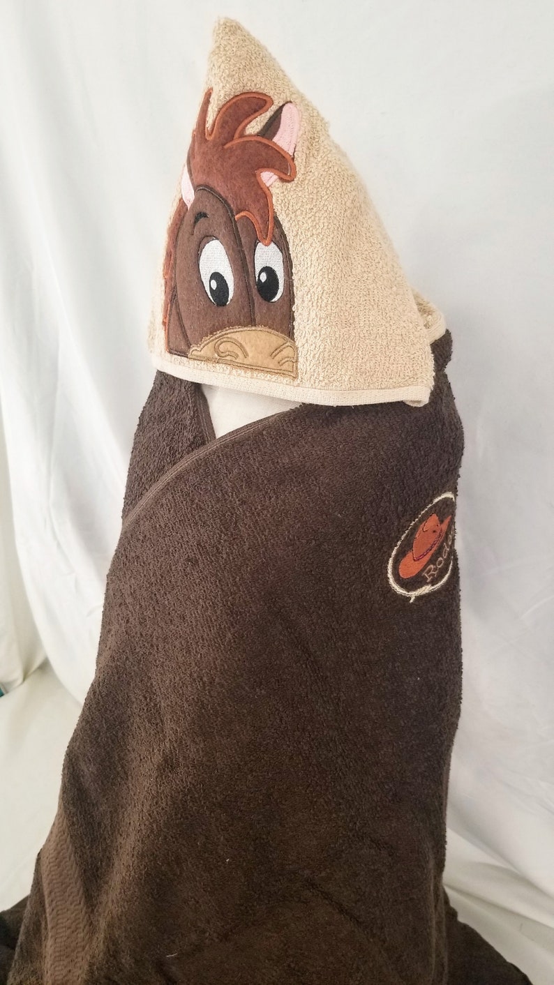 Cowboy Horse Hooded Towel - Etsy