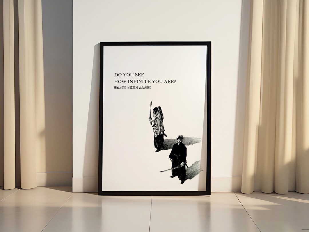 Vagabond Miyamoto Musashi, Printable Wall Art, Manga Aesthetic Panels ...