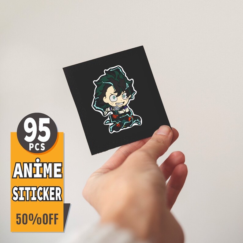 Kawaii Anime Sticker Pack 95 Pcs Anime Sticker Waterproof Vinyl ...