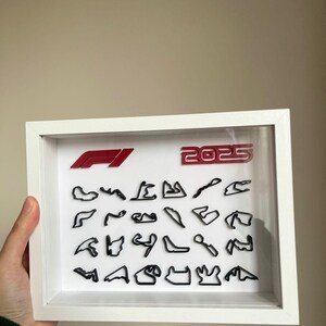 F1 2025 3D Track Art Unique Formula 1 Wall Decor, Circuit Map for ...