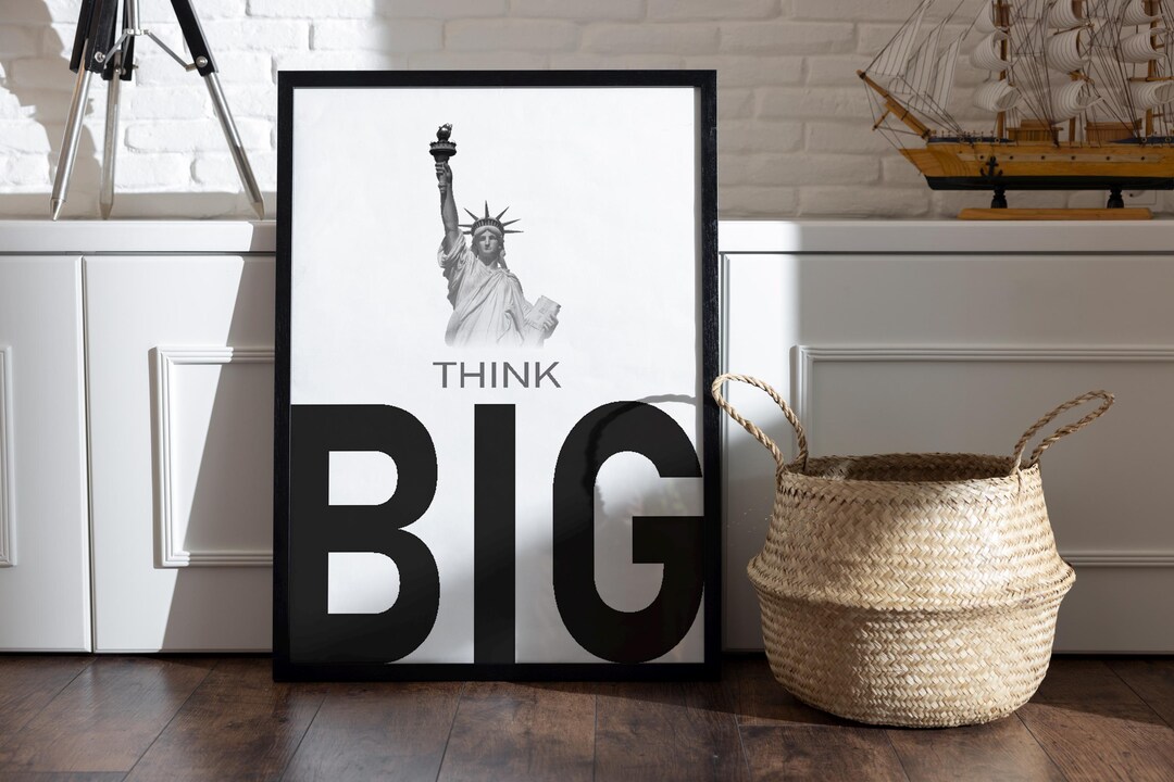 Think Big Poster & Wall Art | Inspiring Typography Prints for Your ...