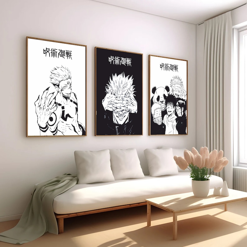 Set of 3 - High-quality Anime Poster - Manga Art, Stunning Wall ...