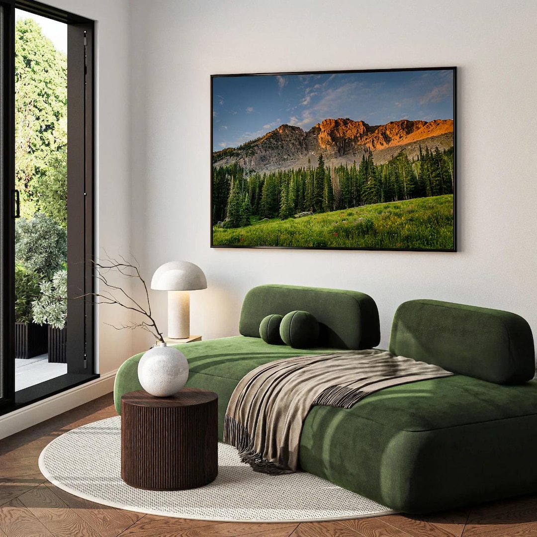 Nature Landscape Large Wall Art, Mountain Forest Photography, Mountain ...