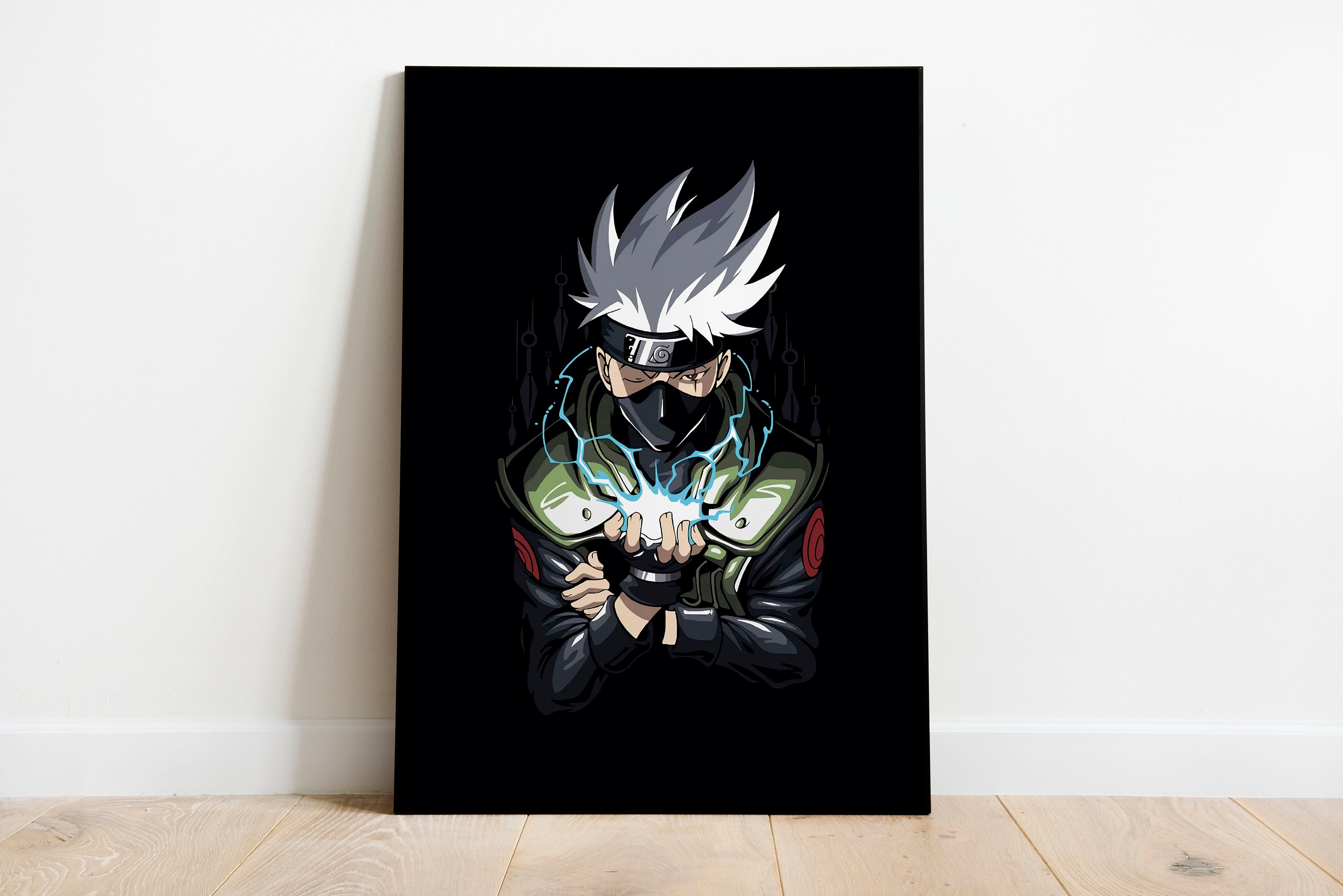 Kakashi Hatake Poster Naruto Wall Art High-quality Anime Print Ninja ...