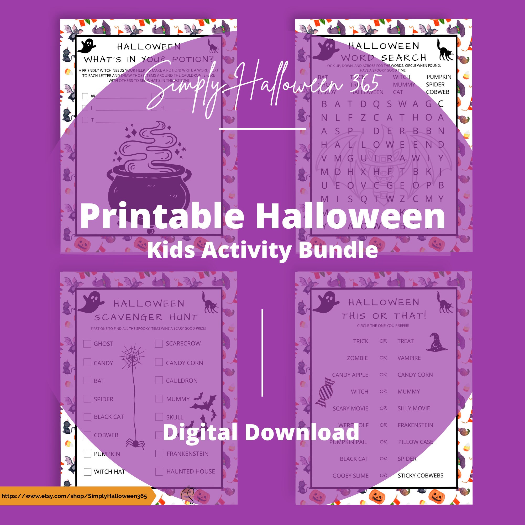 Halloween Activity Pages Kids Scavenger Hunt Printable Etsy halloween-activity-pages-kids-scavenger-hunt-printable-etsy