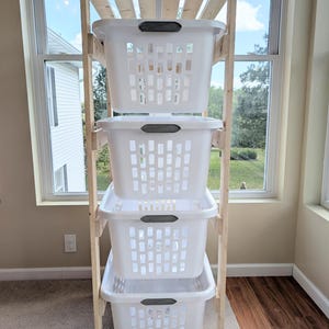 Laundry Basket Storage 4 Tier - Etsy