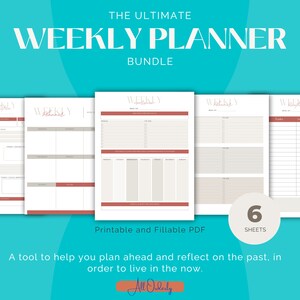 WEEKLY PLANNER PRINTABLE | Fillable | Editable | to Do List ...