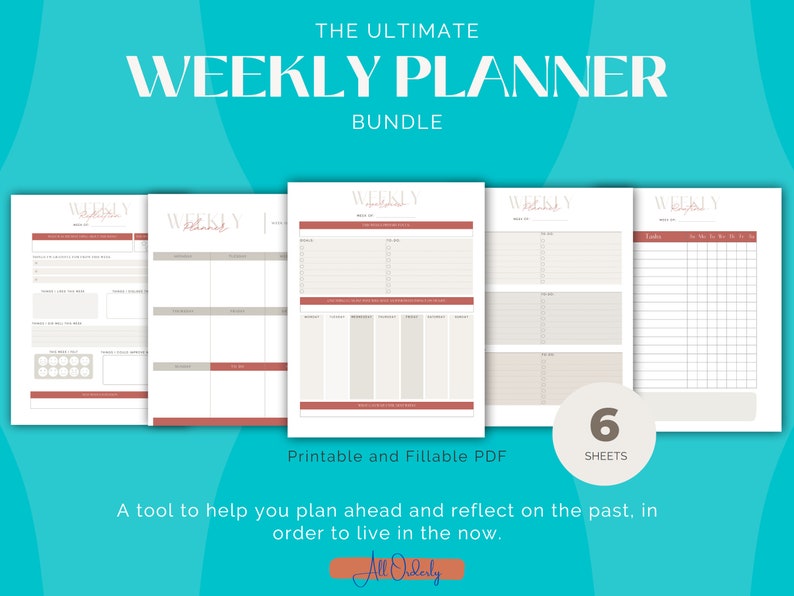 WEEKLY PLANNER PRINTABLE | Fillable | Editable | to Do List ...