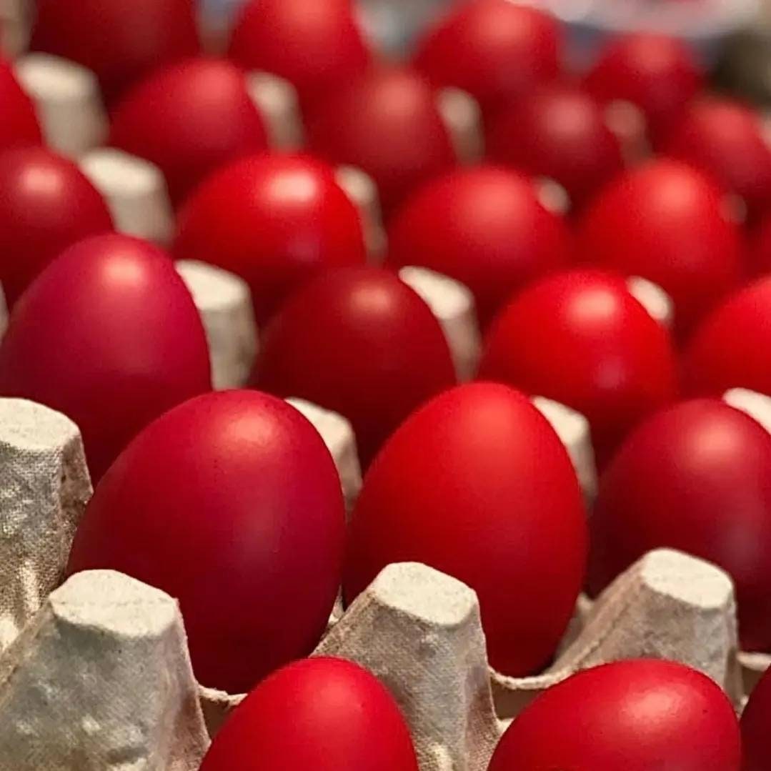 6pcs Red Egg Dye Iu Mien Red Egg Dye Mien Egg Dye Mien New Year Egg Etsy