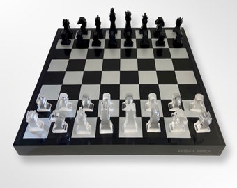Acrylic Checkers Chess - Etsy
