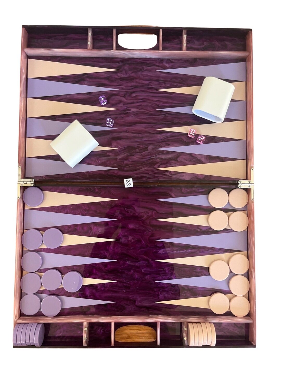 Backgammon Large Lucite Premium Set. We Have Some Parts up Already but ...