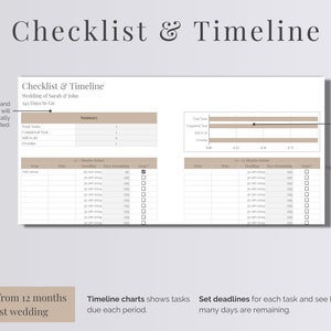 Marriage Prep Spreadsheet | Wedding Countdown | Wedding Costs Planner ...