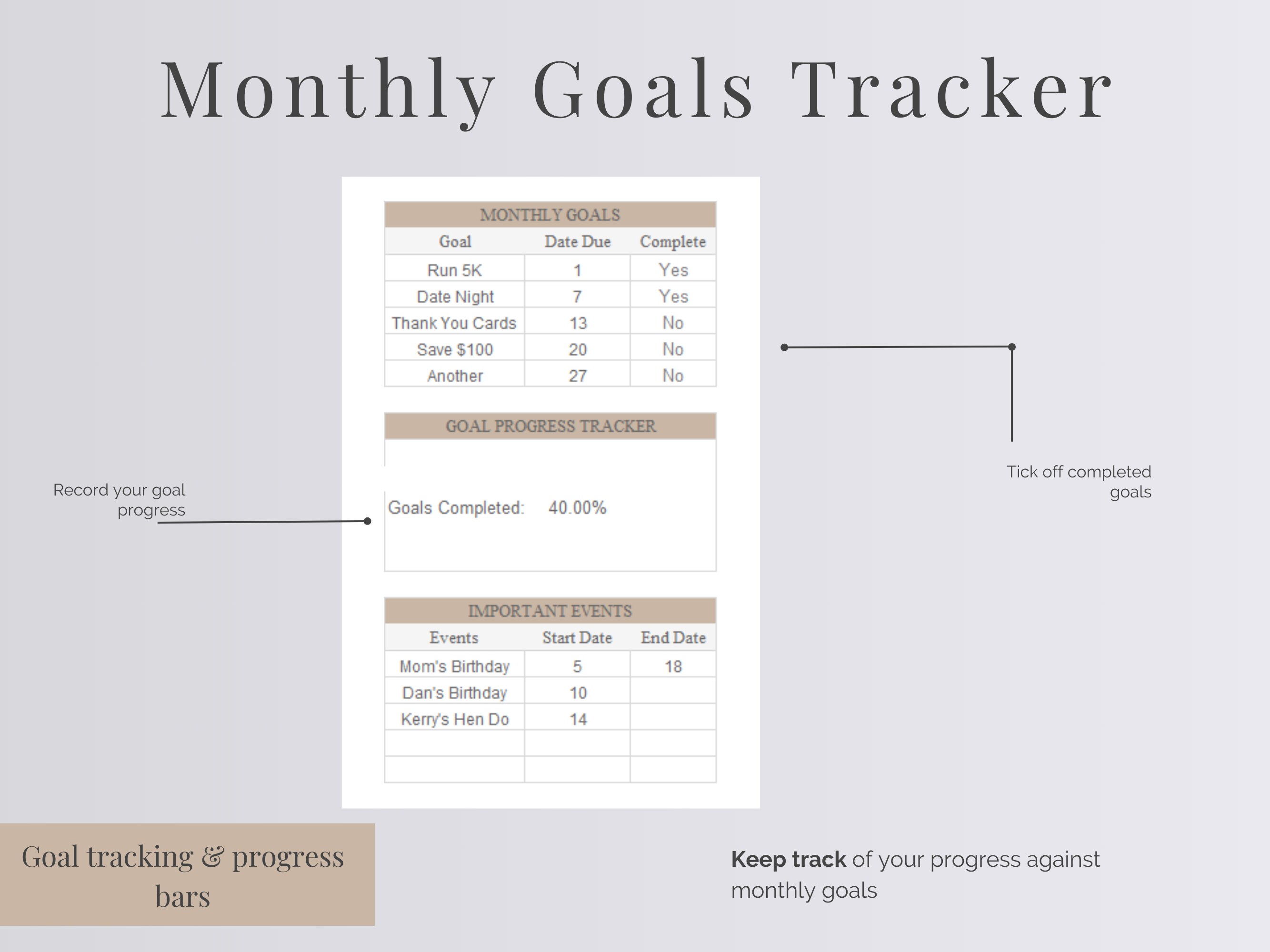 Customizable Excel Spreadsheet Template | Editable Excel Calendar ...
