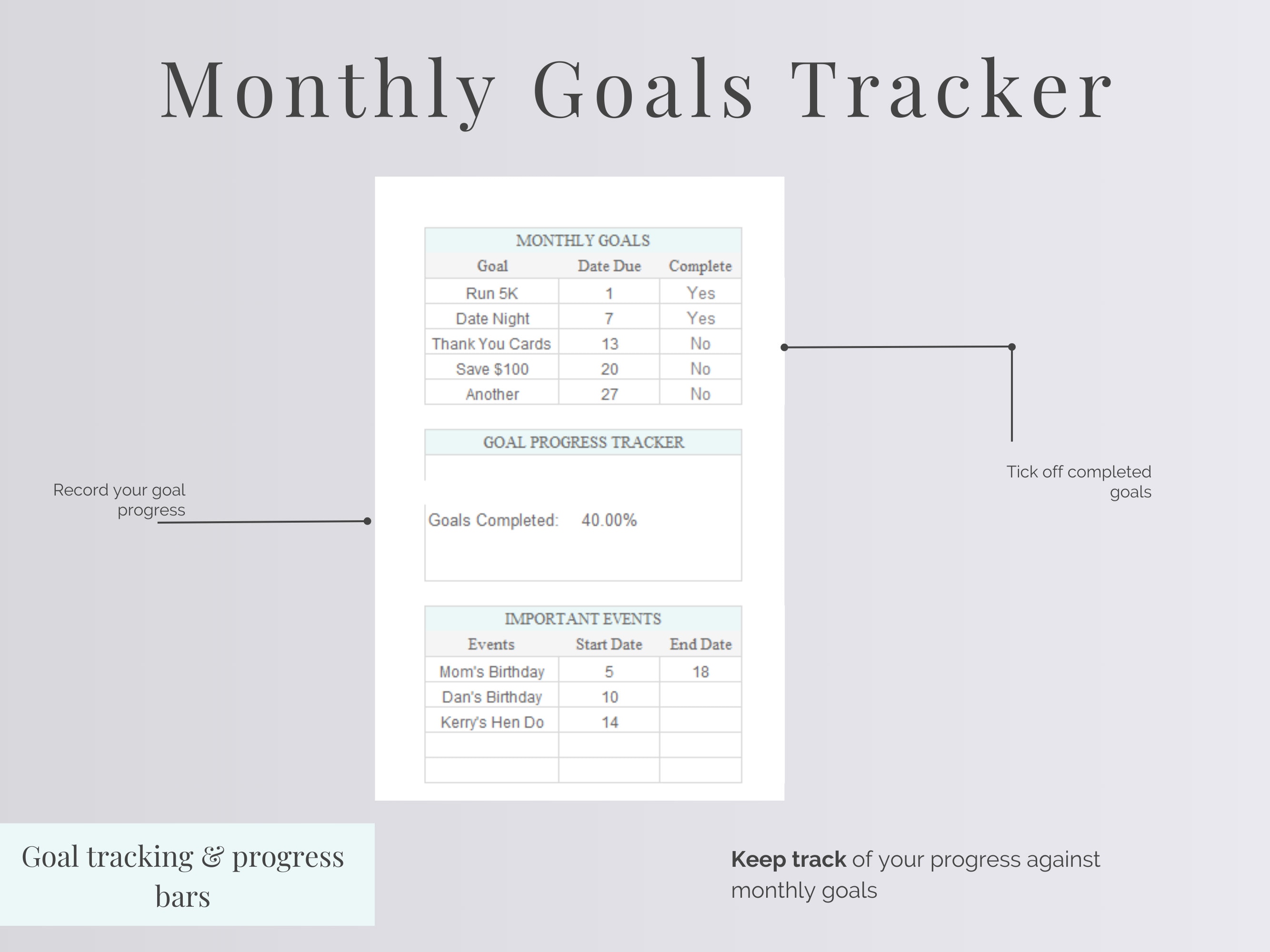 Editable 2024 Excel Calendar | Reusable Spreadsheet Template | Track ...