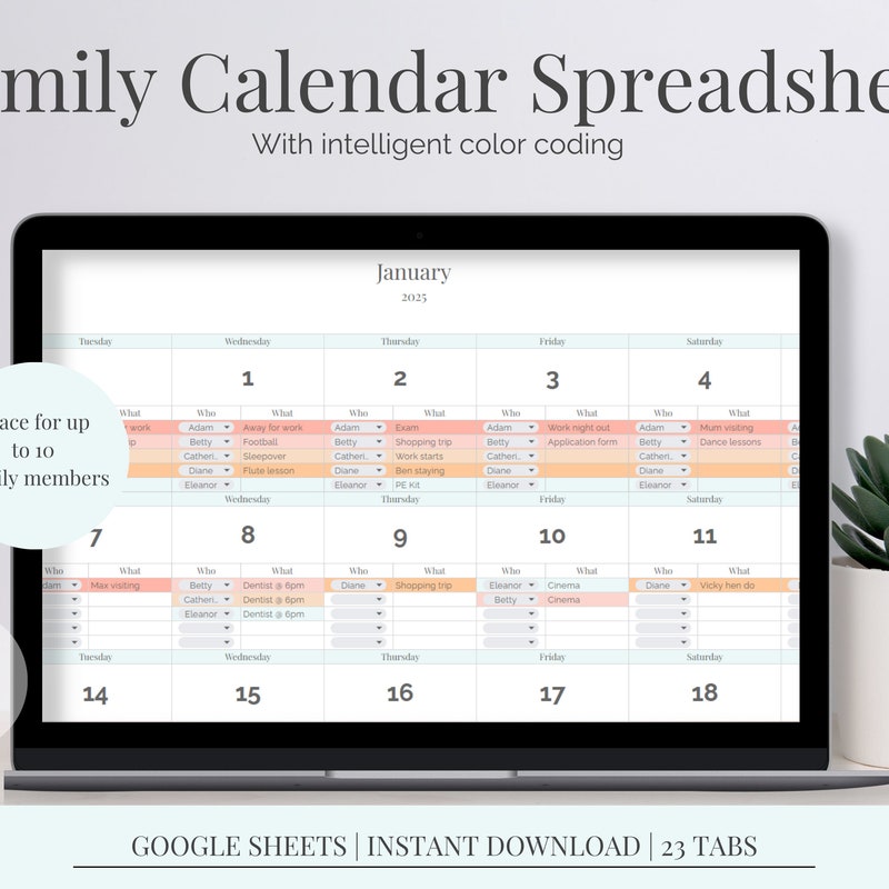 Family Organizer - Etsy