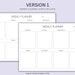 WEEKLY PLANNER PRINTABLE Landscape, Minimalist Weekly Schedule, Week at ...