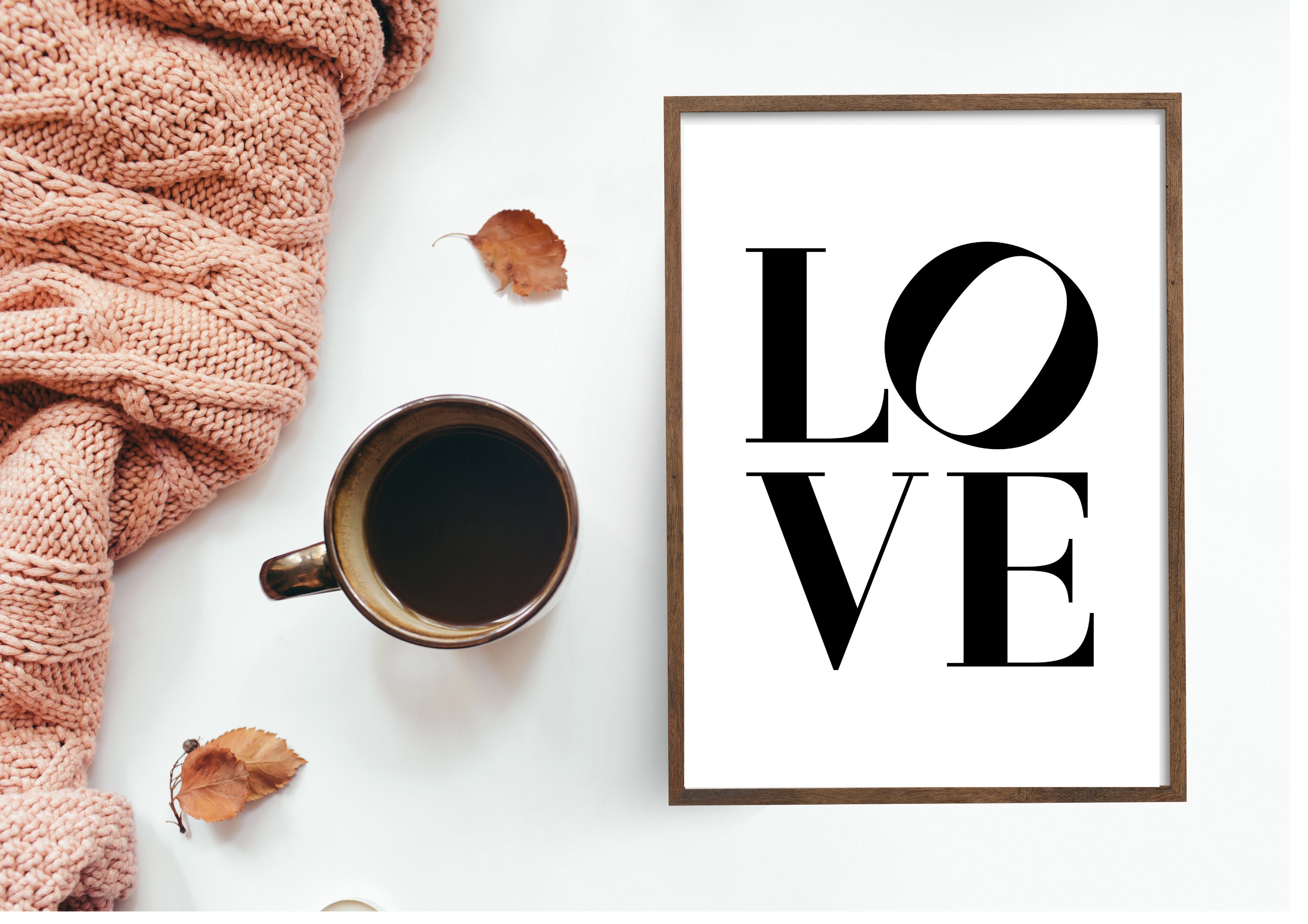 LOVE PRINT ART, Printable Wall Art, Digital Download, Modern Most ...